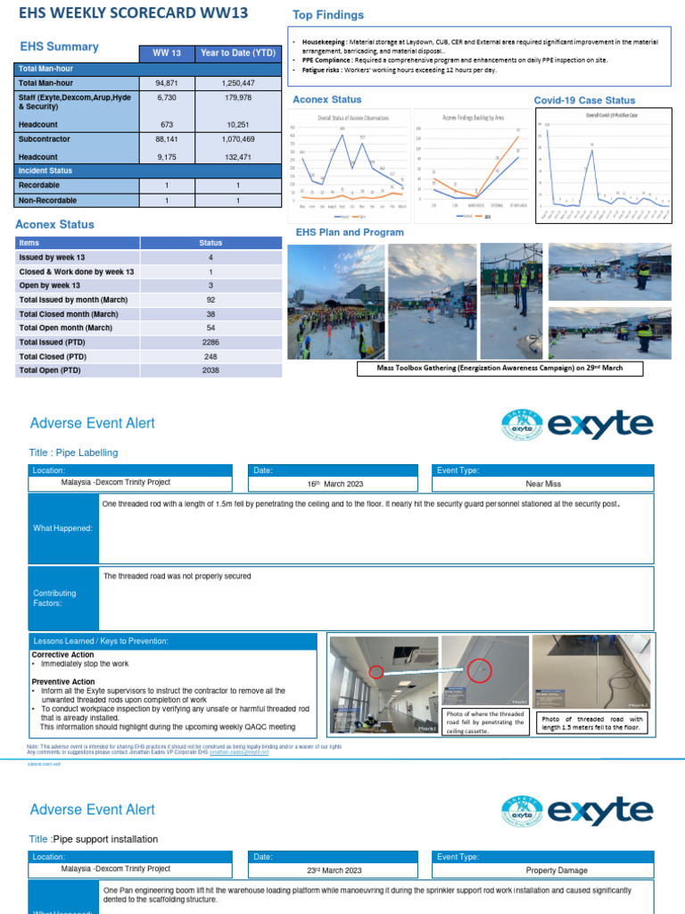 EHS SCORECARD WW13 | PDF