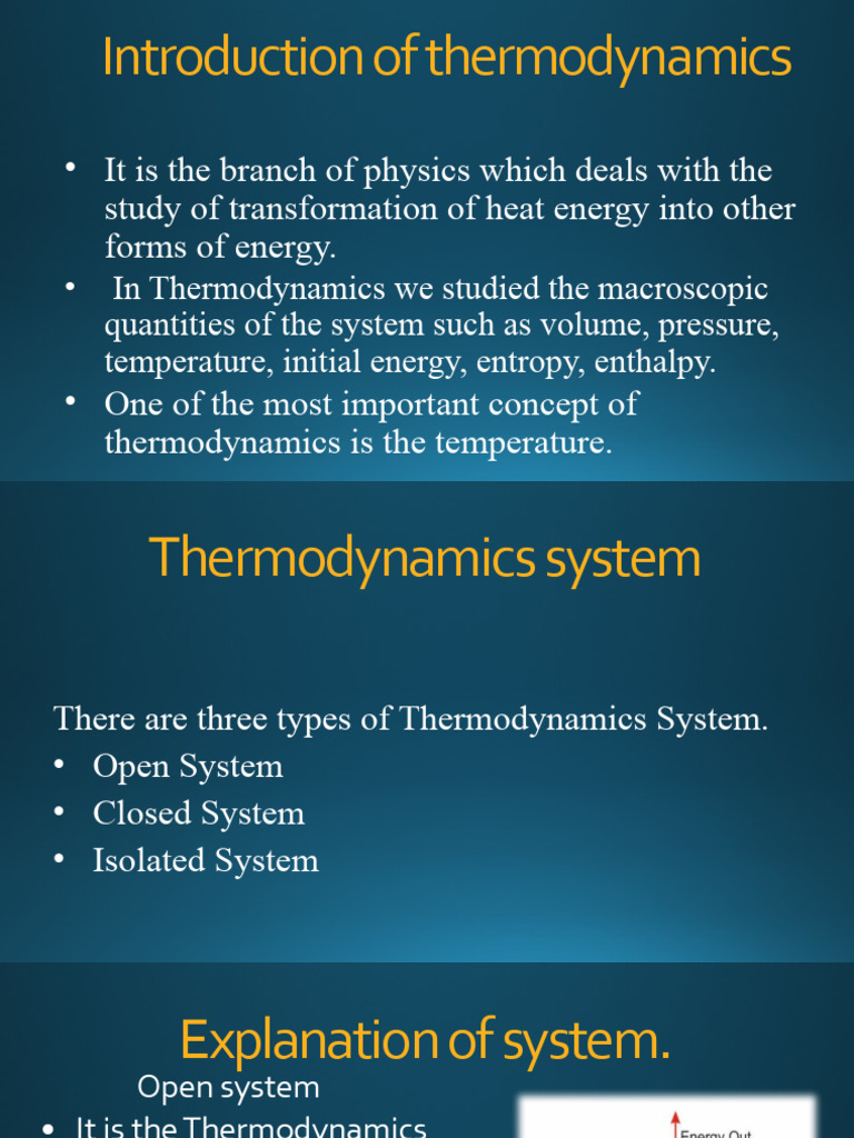 Introduction of Thermodynamics Group A2 | PDF | Thermodynamics | Gases