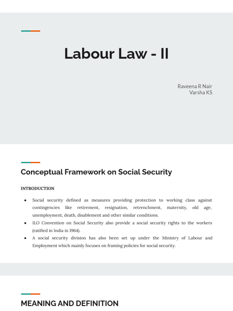 Labour Law - II | PDF | Welfare | Employment