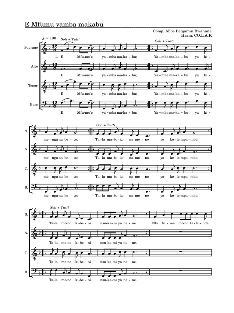 E Mfumu Yamba Makabu | PDF