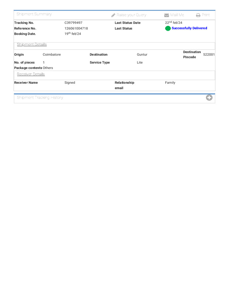 Ctbs-Tracking Customerinterface - TR Submitname showCITrackingDetails&cType Consignment&cnNo ...
