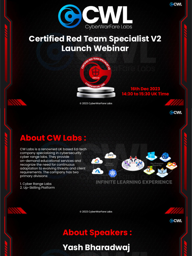 CRTS V2 Launch Webinar | Download Free PDF | Cyberwarfare | Security