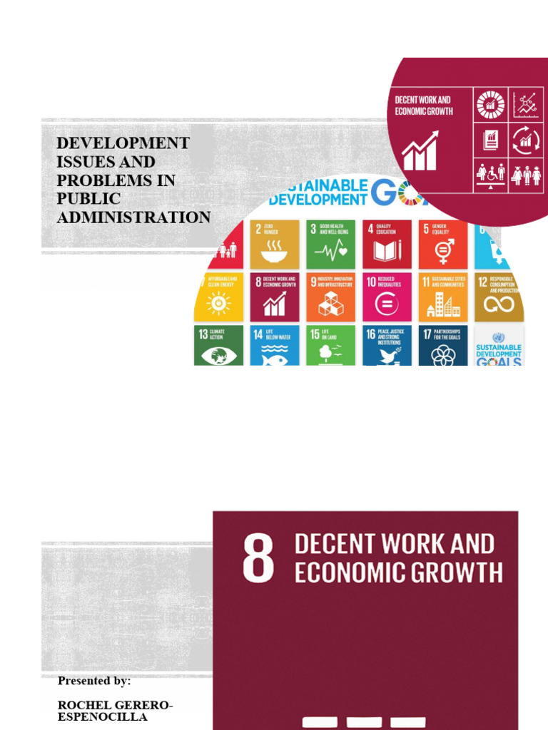 Sustainable Development Goals 8 (Decent Work and Economic Growth) | PDF ...