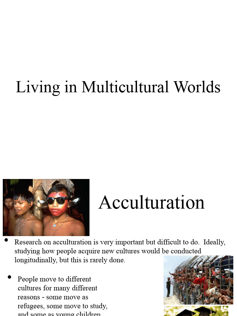 Chapter 7 Multicultural People | PDF | Stereotypes | Self Concept