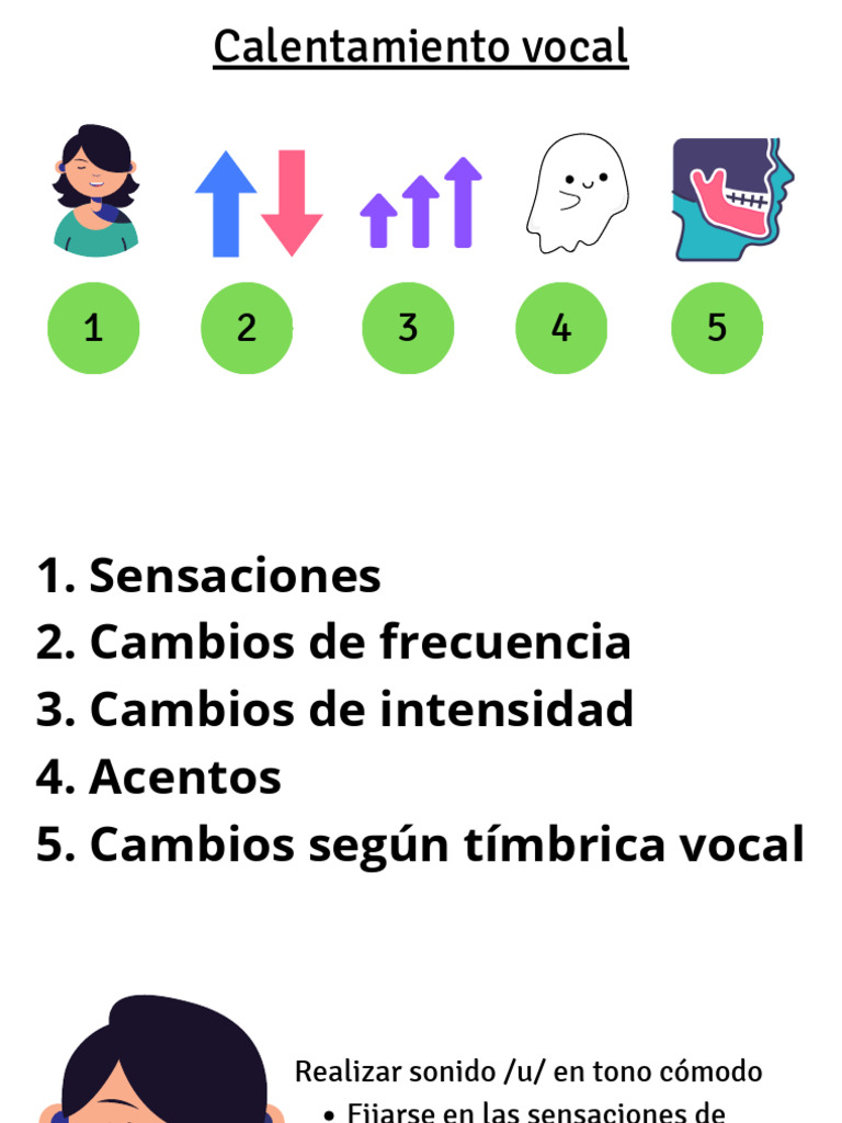 Calentamiento Vocal | PDF