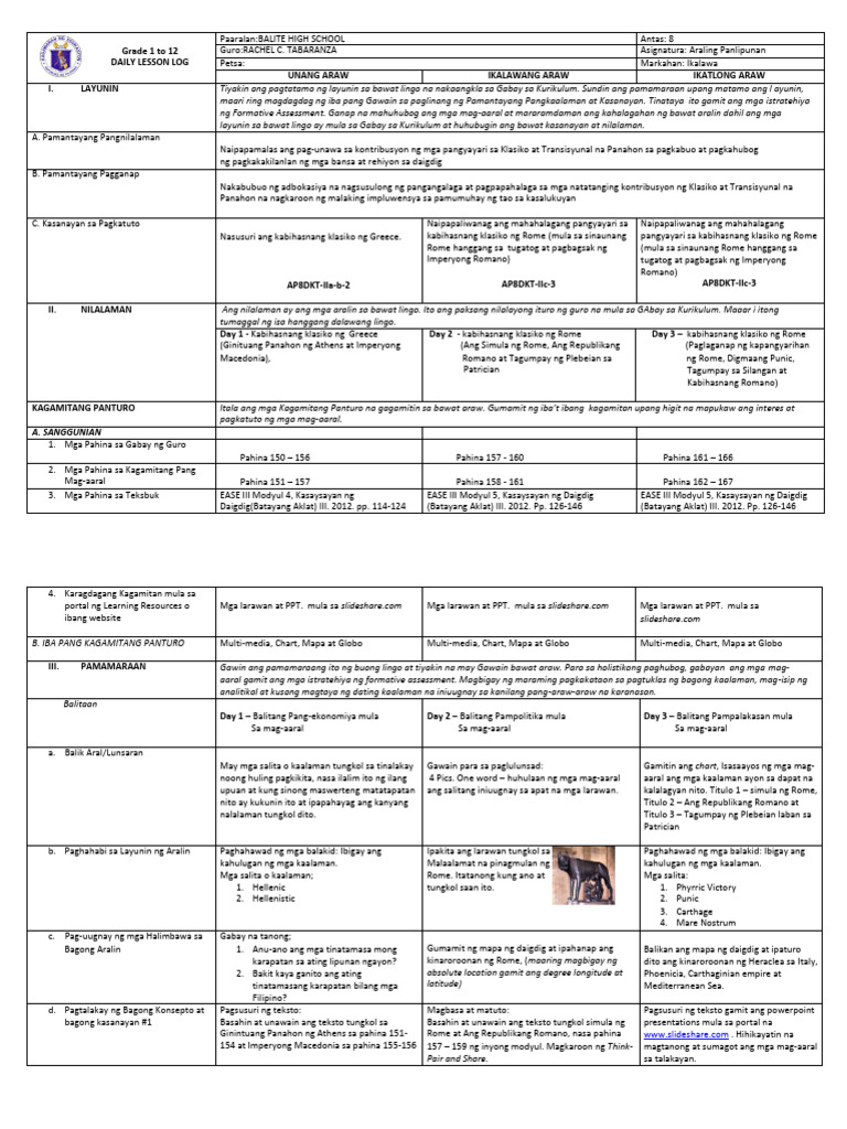 Final AP8 2nd LC Week 2 | PDF