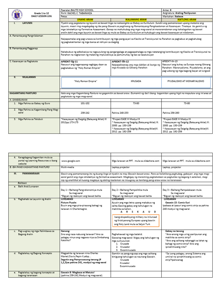 Final Ap8 2nd LC Week 8 | PDF