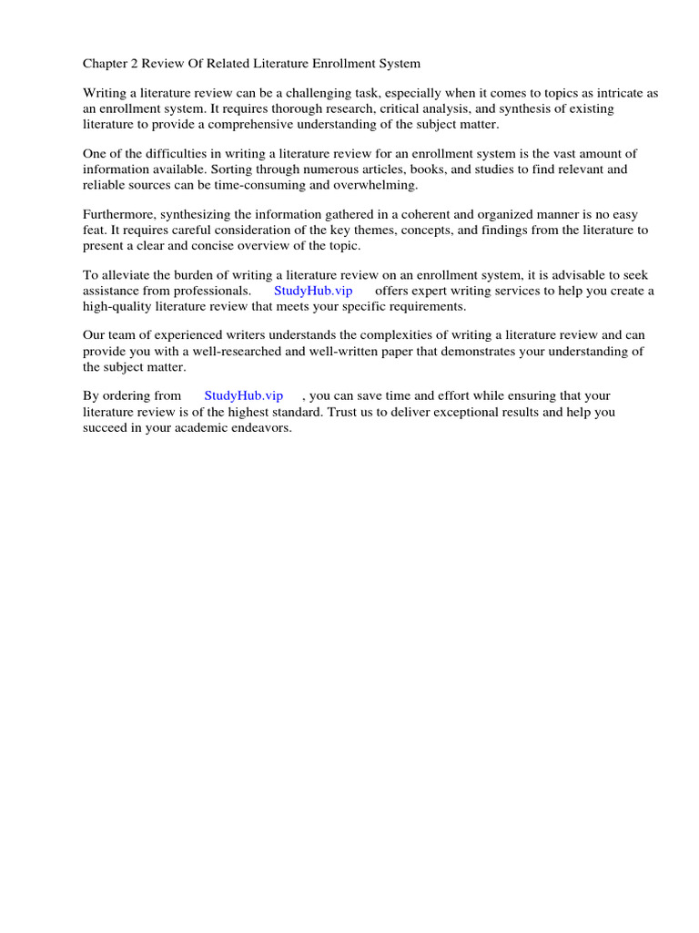 Chapter 2 Review of Related Literature Enrollment System | PDF | Databases | System
