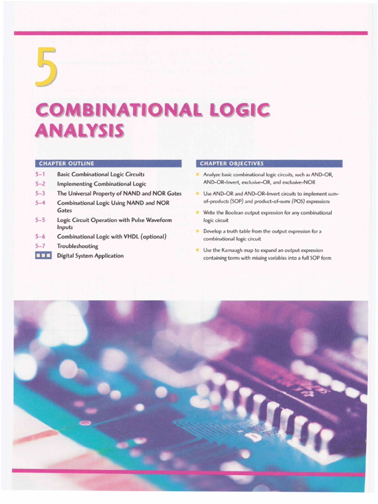 Chapter 5 - Combinational Logic Analysis | PDF