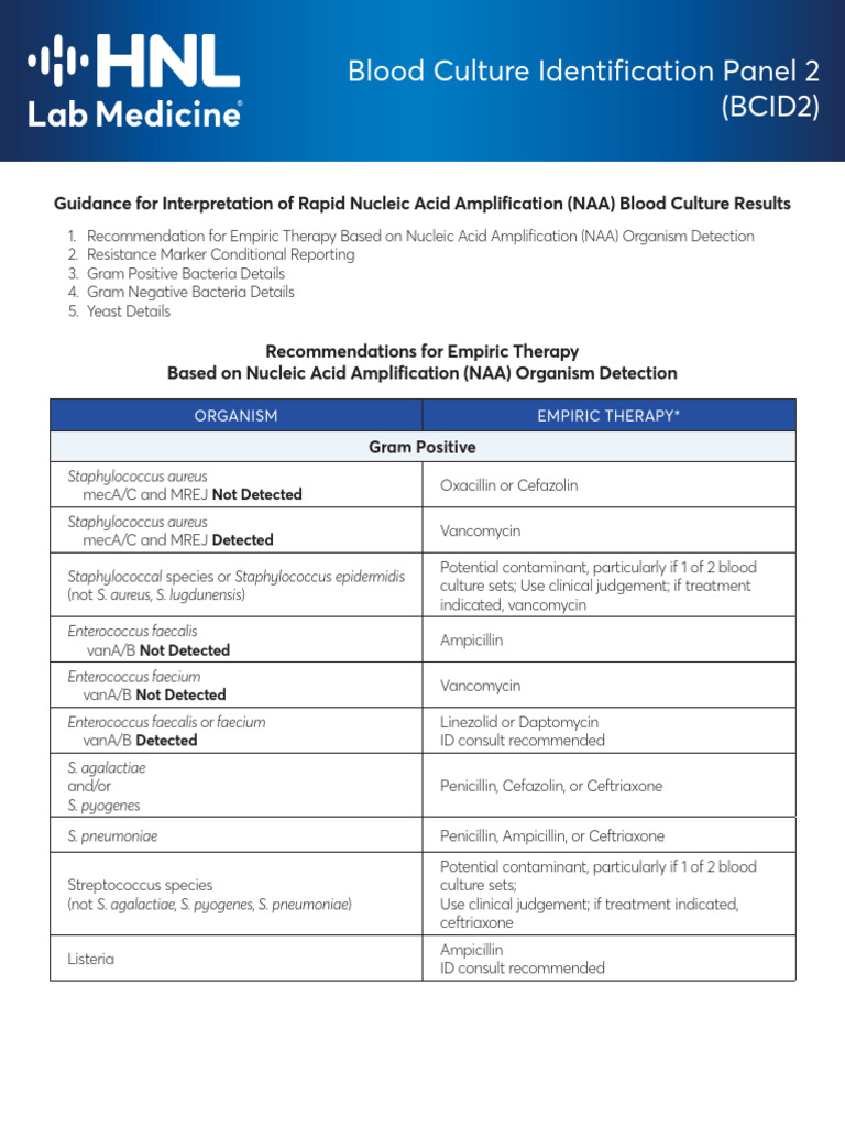 BloodCultureIdentificationPanel2 BCID2-Guide 7-21 | PDF | Beta ...