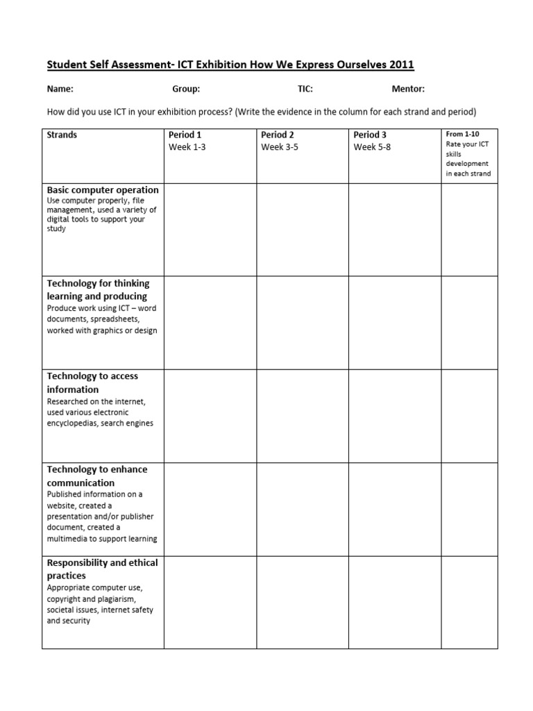 Ict Self Assessment Checklist MR Yan | PDF | Information Technology ...