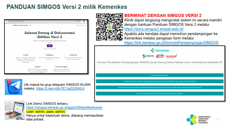 Informasi SIMGOS Versi Dua | PDF