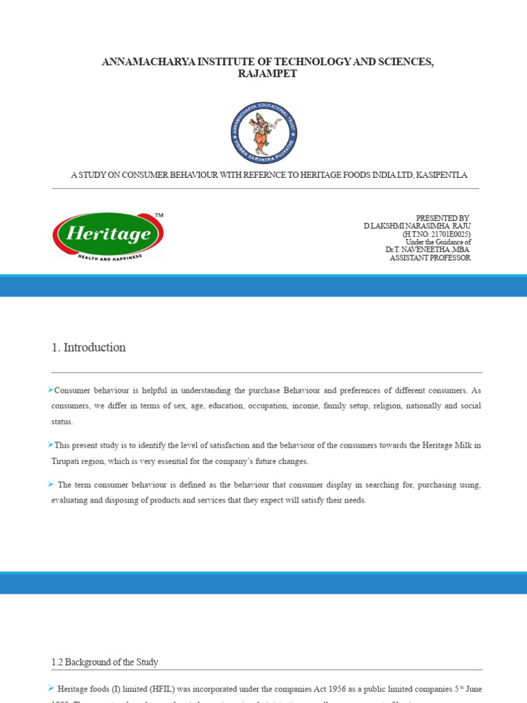 Hertiage Project | PDF | Consumer Behaviour | Sampling (Statistics)