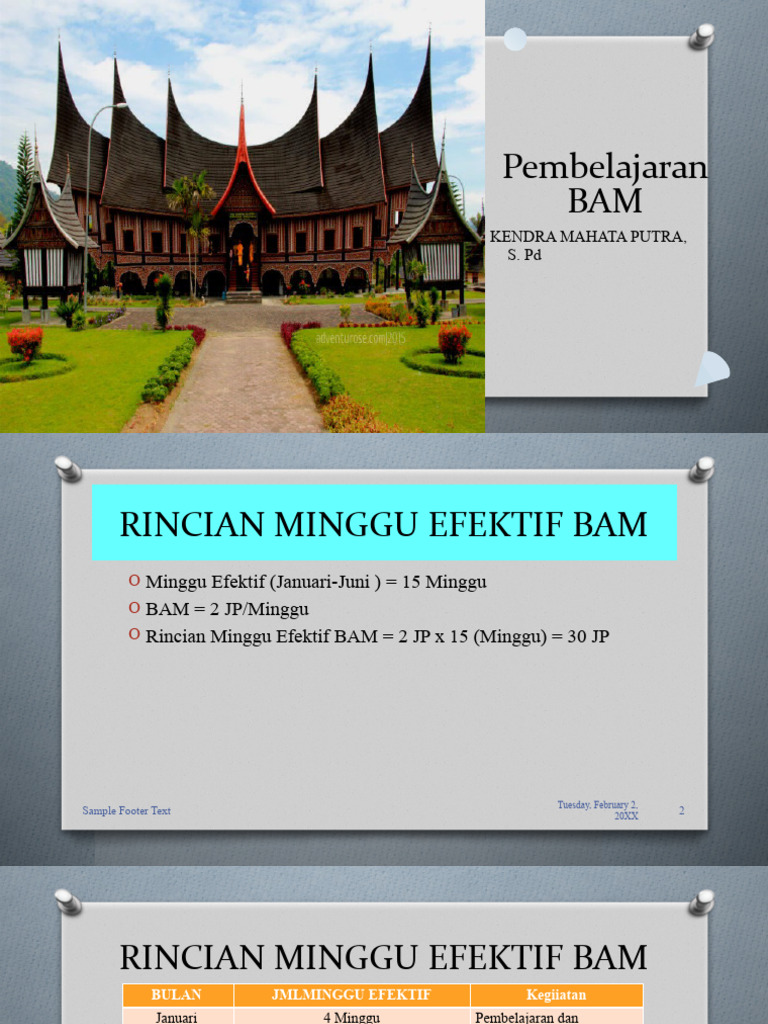 Pembelajaran BAM SEMESTER 2 TP. 2023-2024 | PDF