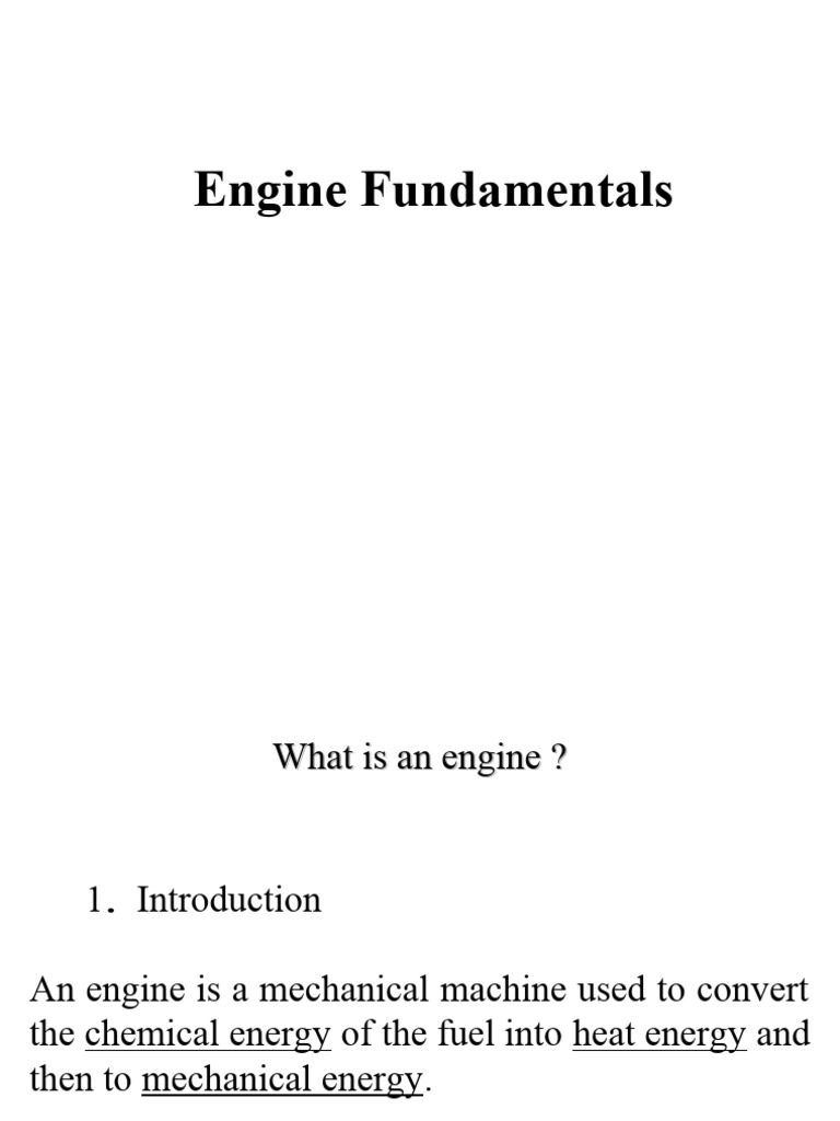 Engine Fundamental (2) 2 | PDF | Internal Combustion Engine | Diesel Engine