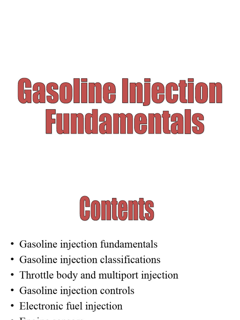 Gasoline Injection 2 | PDF | Fuel Injection | Throttle