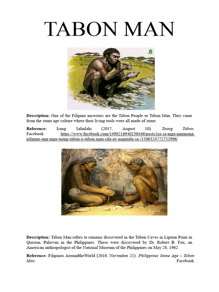 tabon man | PDF | Stone Age