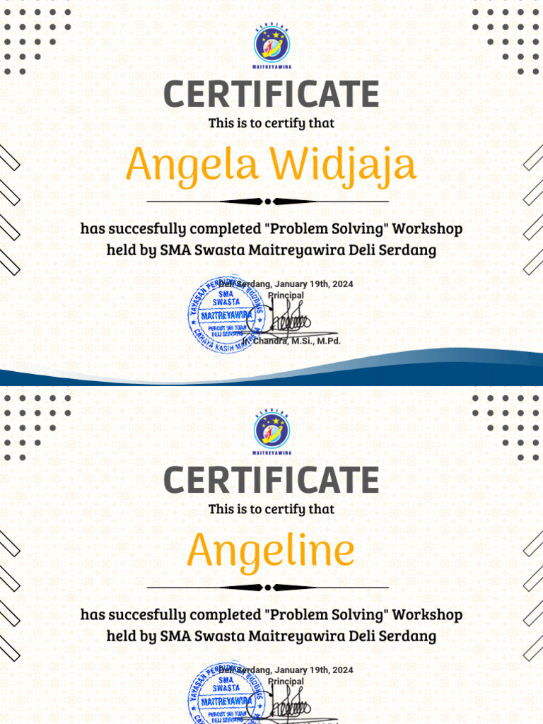 Sertifikat Problem Solving 2 | PDF