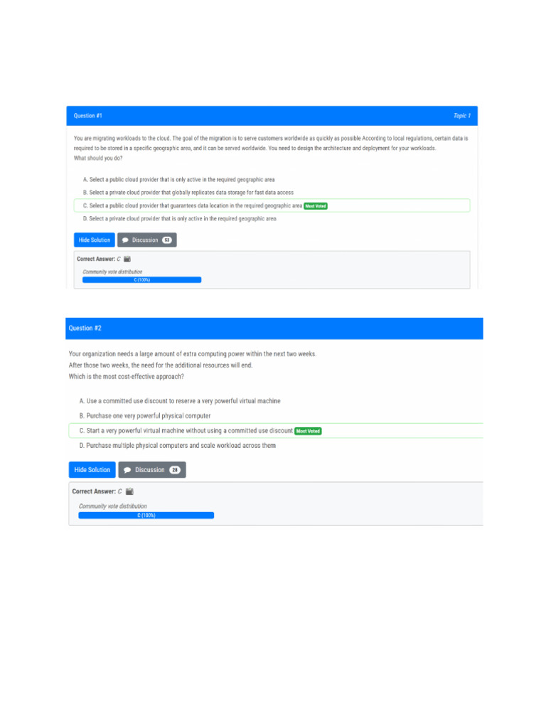 GCP Practice Question | PDF