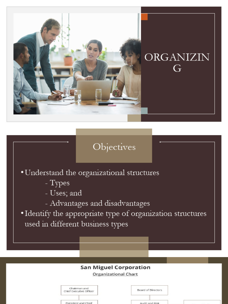 Organizing-ppt | PDF | Organizational Structure | Business Economics