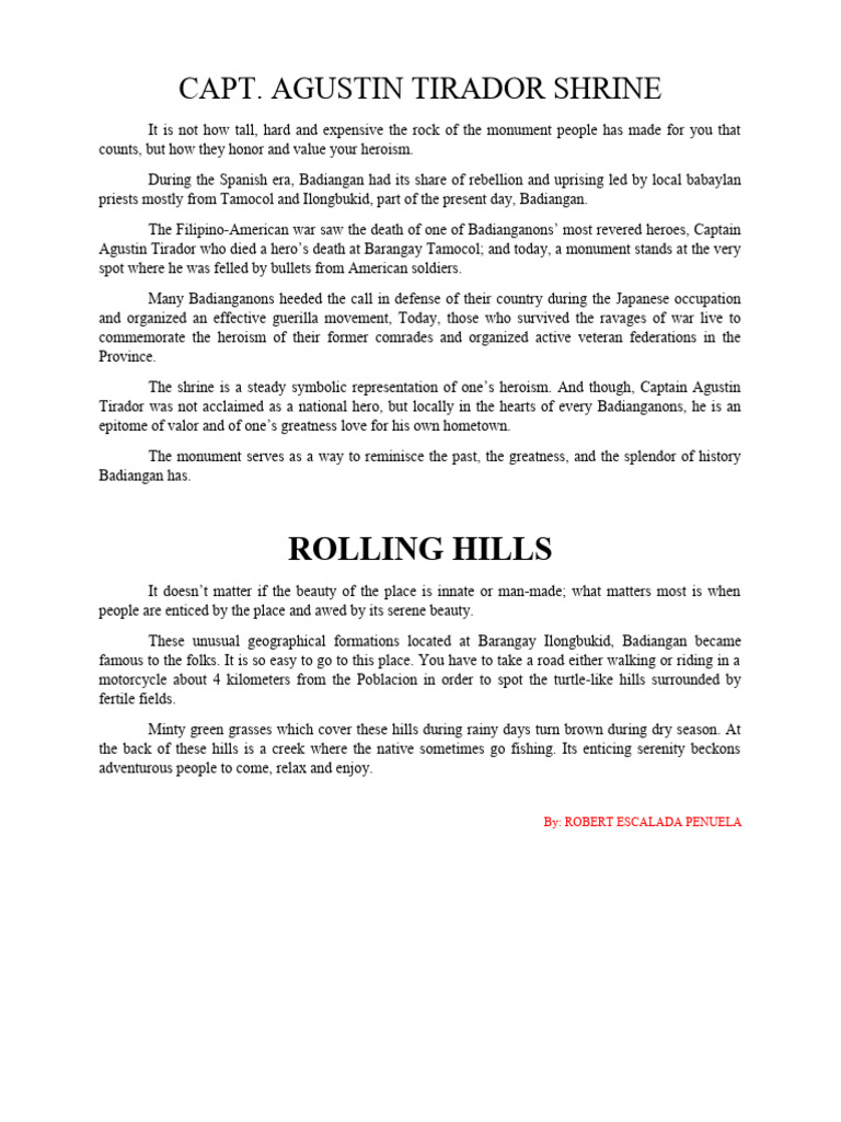 Capt Agustin Tirador | PDF