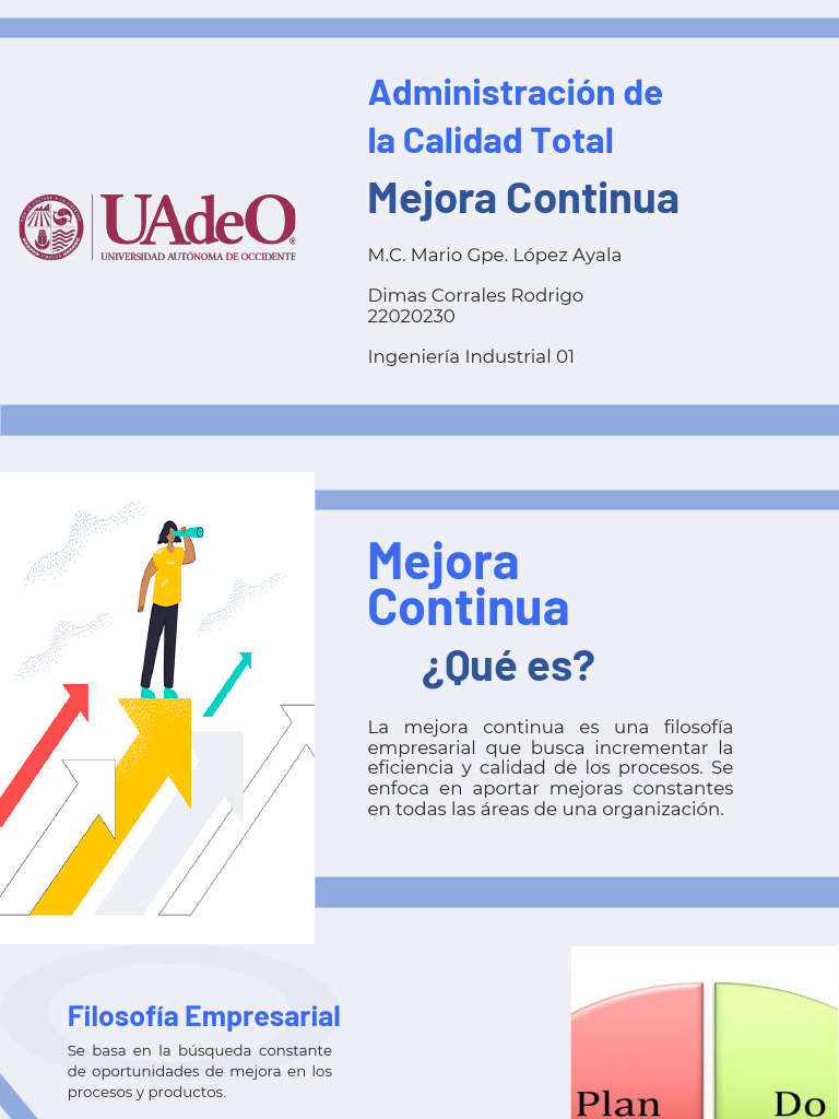MejoraContinua RodrigoDimas | PDF | Calidad (comercial) | Six Sigma