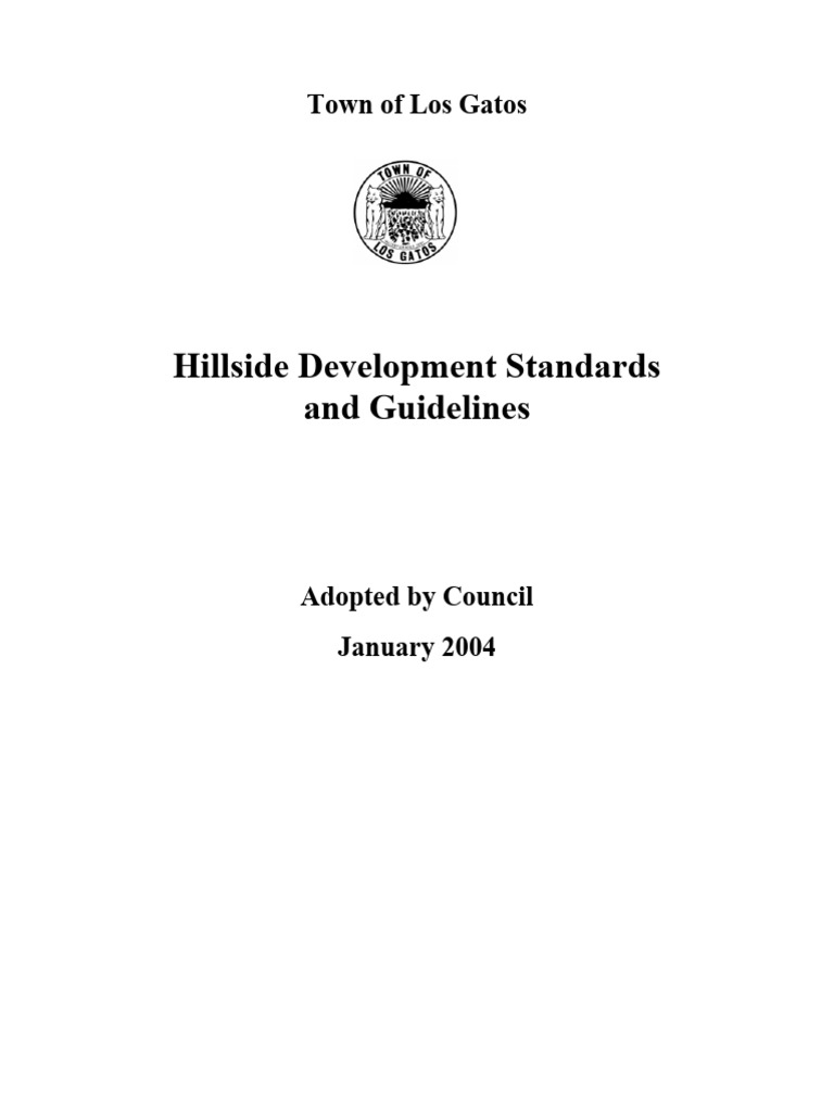 Hillside Development Standards and Guidelines | PDF | Zoning | Policy
