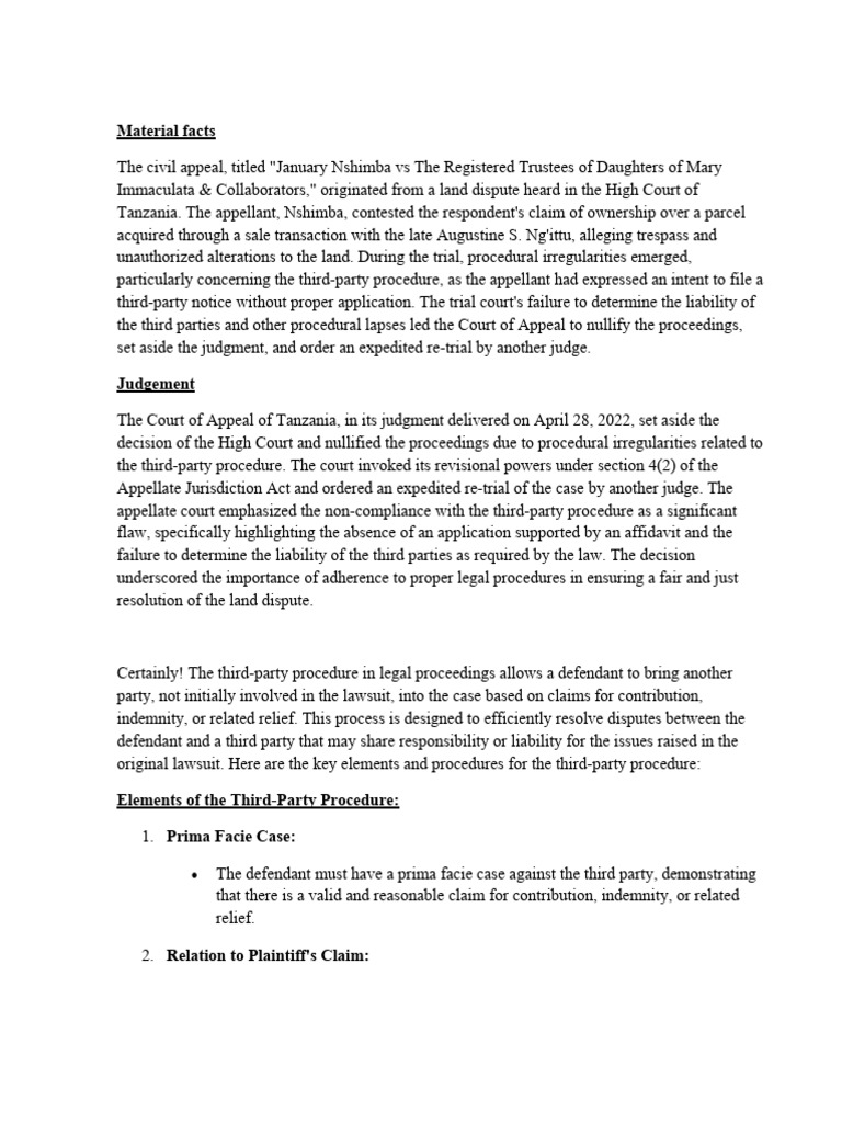 Civil Procedure Work | PDF | Legal Remedy | Lawsuit