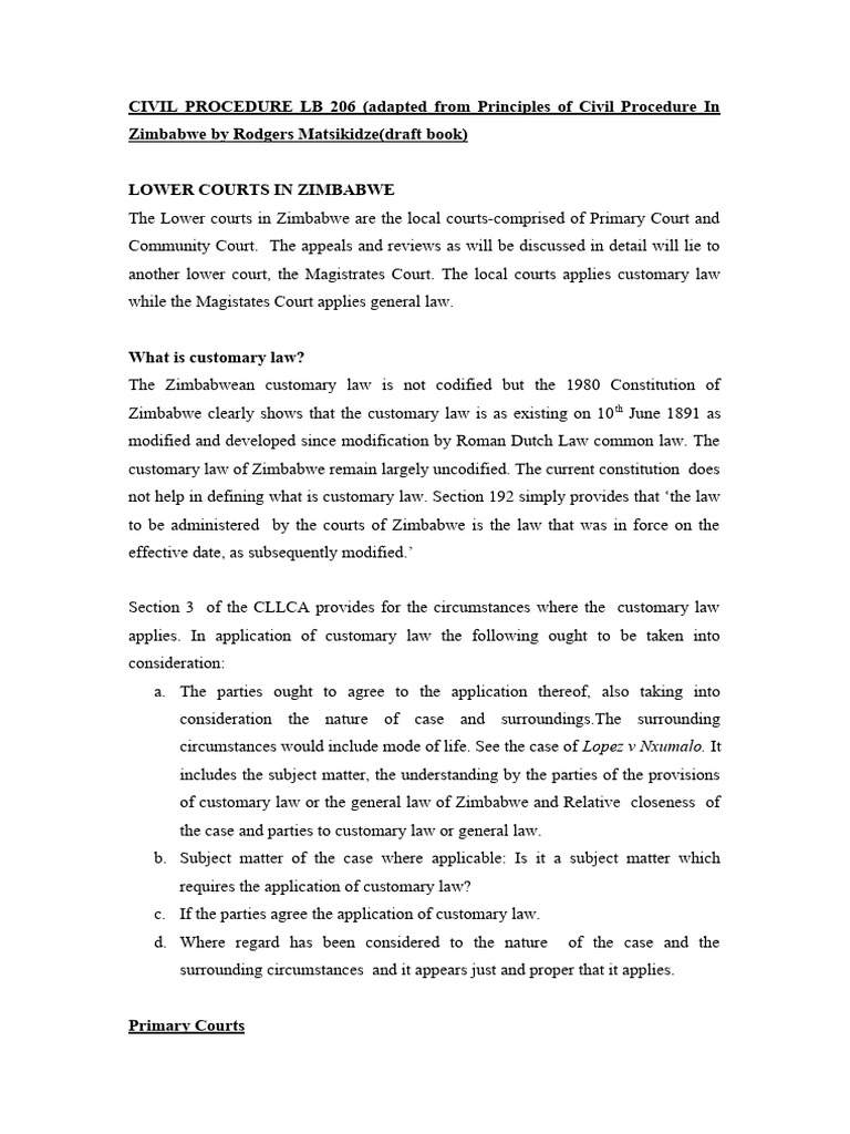 Civil Procedure LB 206 | PDF | Judgment (Law) | Summons