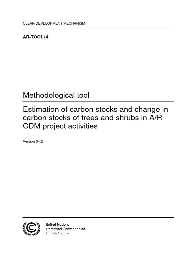 Estimation of Carbon Stocks and Change in Carbon Stocks of Trees and ...