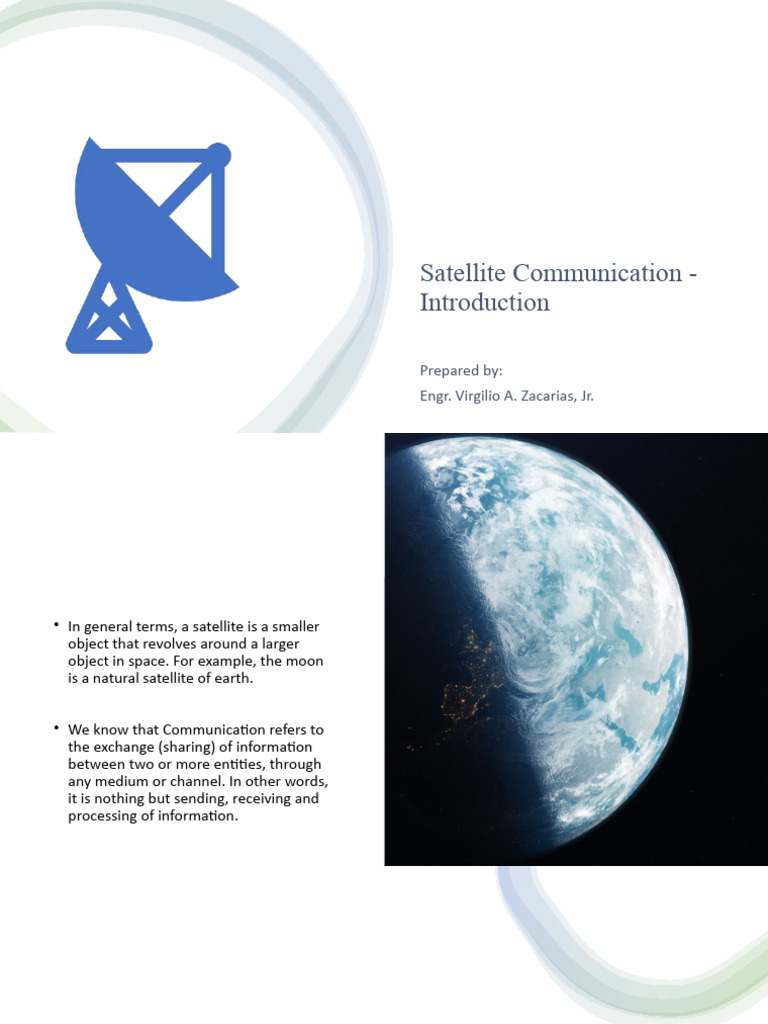 Satellite Com - Intro | PDF | Satellite | Communications Satellite