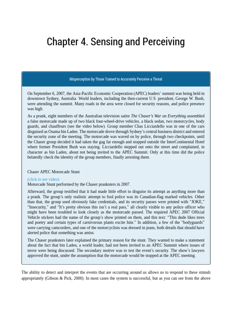 Chap 3 - Sensation, Perception and Consciousness (Reading Materials ...