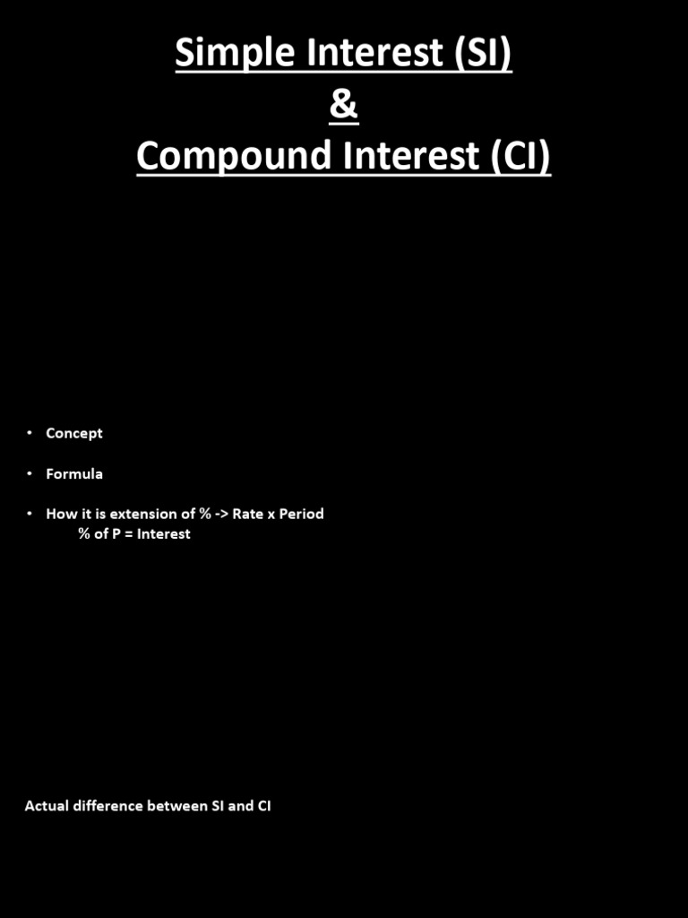 SI and CI - Manas-1 | PDF | Interest | Compound Interest