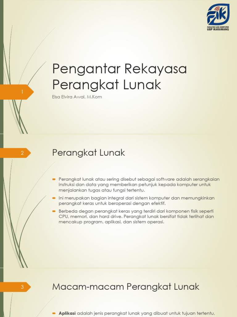 Pertemuan 1 - Pengantar RPL | PDF