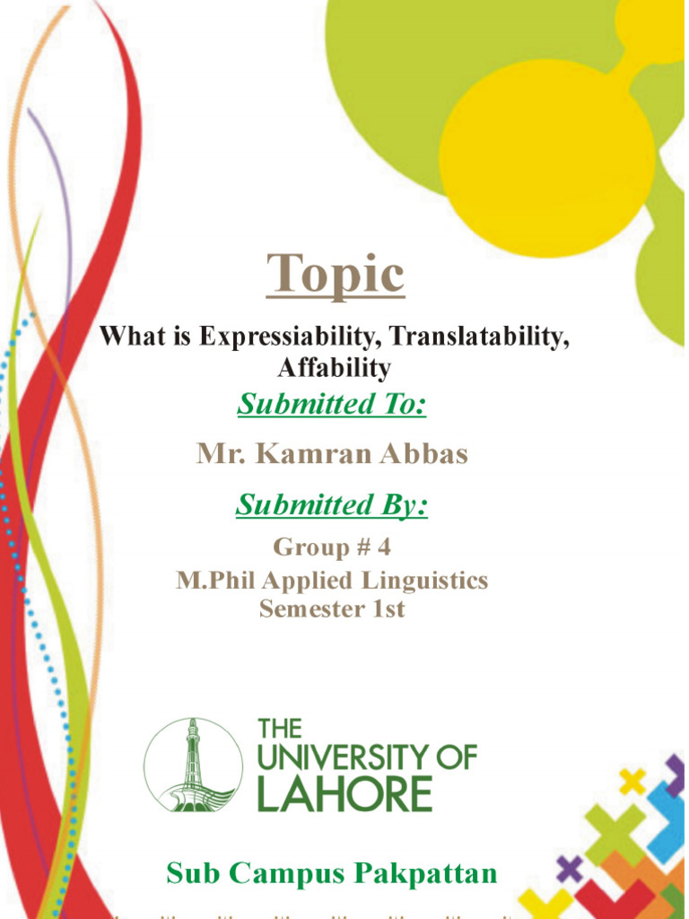 Understanding Translatability Concepts | PDF | Translations | Thought