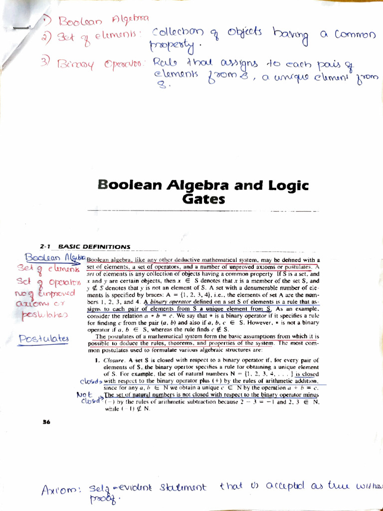 Module 2 part 1 | PDF | Boolean Algebra | Teaching Mathematics