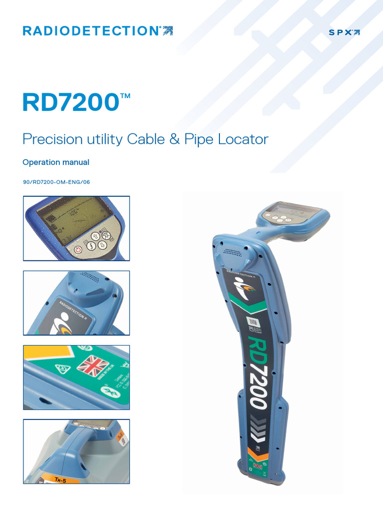 Rd7200 Manual | PDF | Rechargeable Battery | Battery Charger