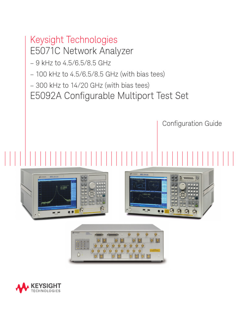 E5071C Network Analyzer Configuration Guide | PDF | Telecommunications ...