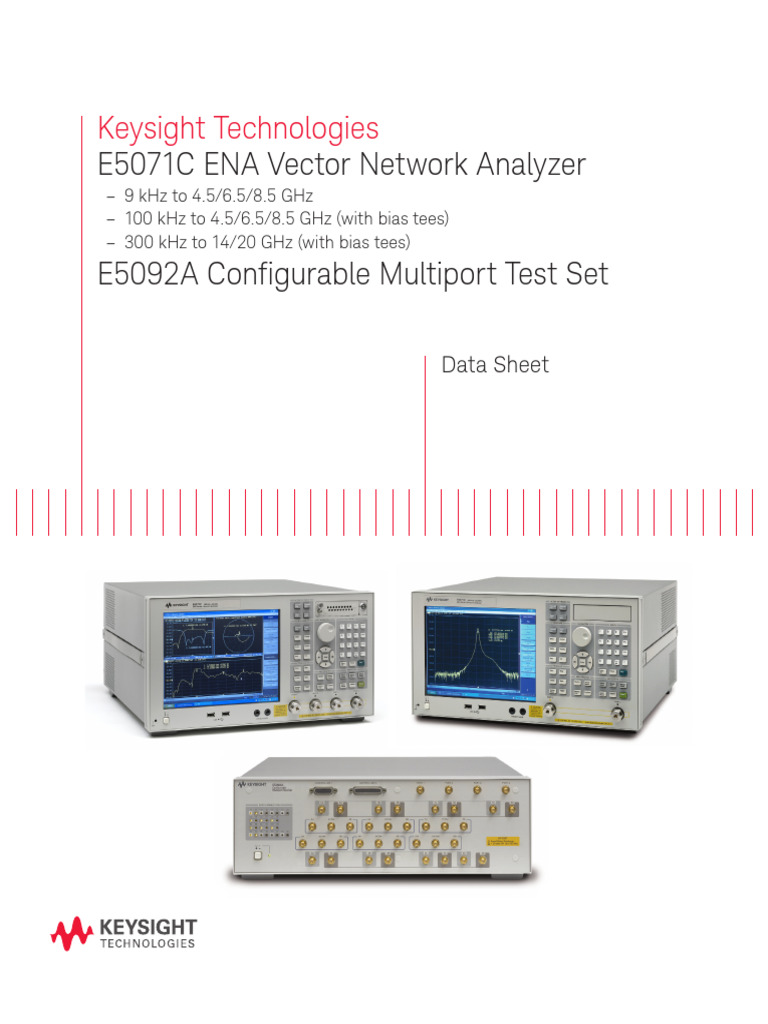 E5071C Data Sheet 5989-5479EN | PDF | Electronic Engineering | Electronics