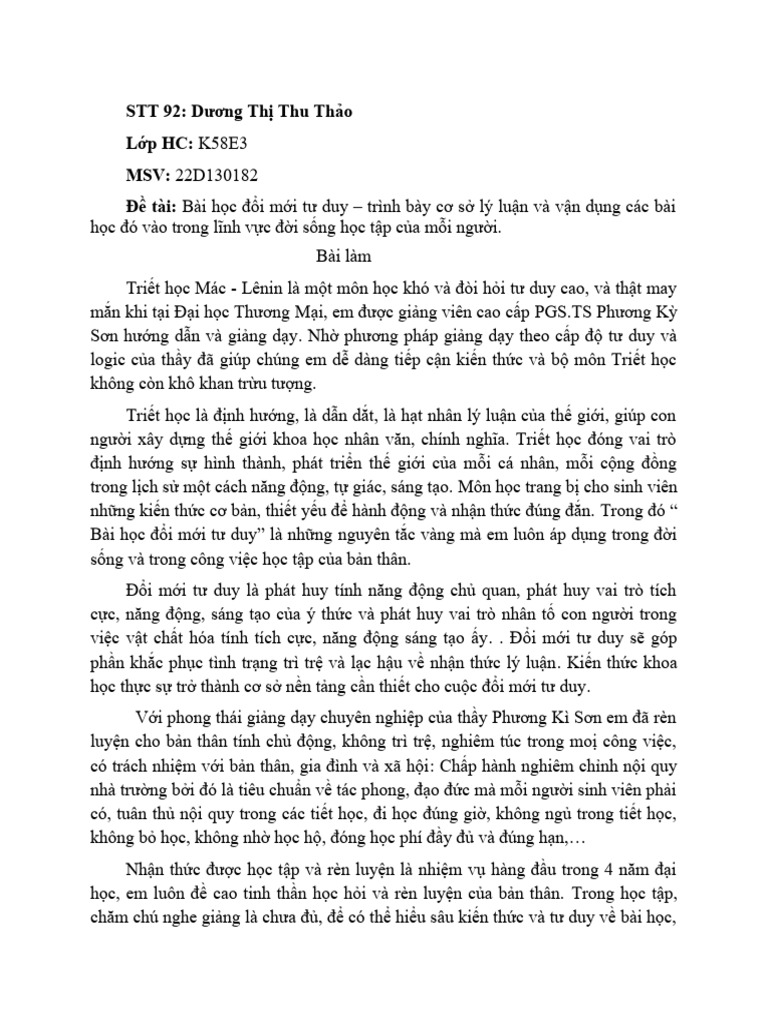 DTTT vận dụng | PDF