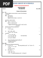 Gr9 Maths Factorisation MEMO | PDF | Mathematics | Arithmetic