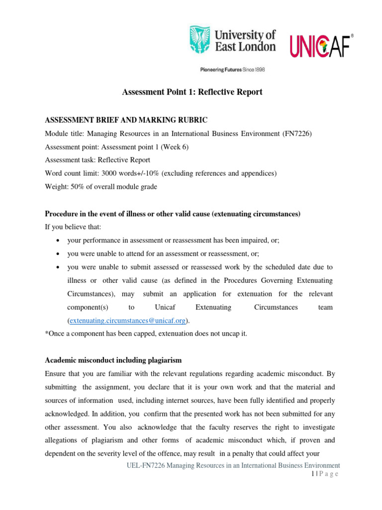 Brief - Assessment Point 1 | PDF | Learning | Citation