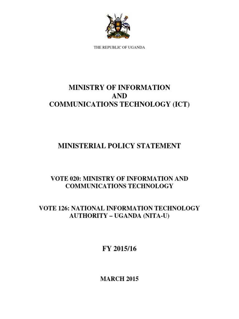 Ministry of ICT MPS FY 2015-16 | PDF | Information And Communications ...