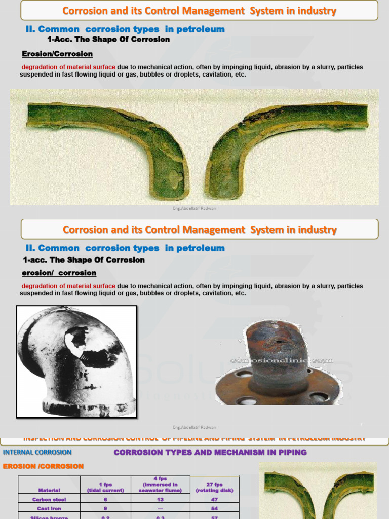 Corrosion Types and Control in Petroleum | PDF | Corrosion | Wear
