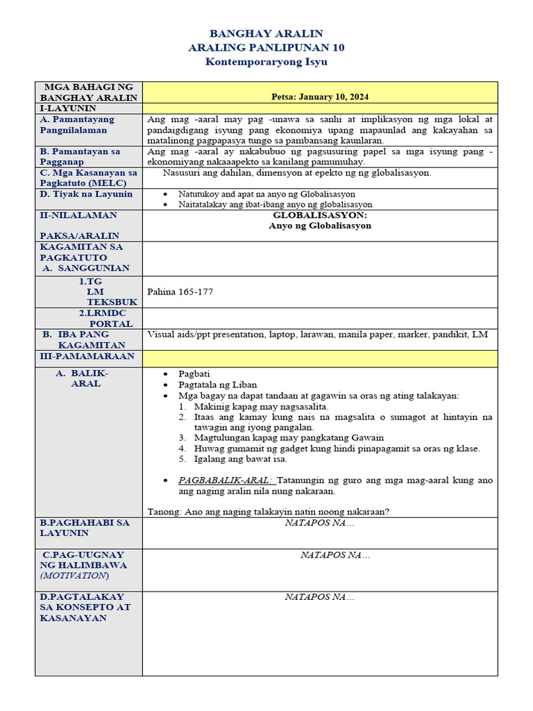 Lesson Plan 2 | PDF