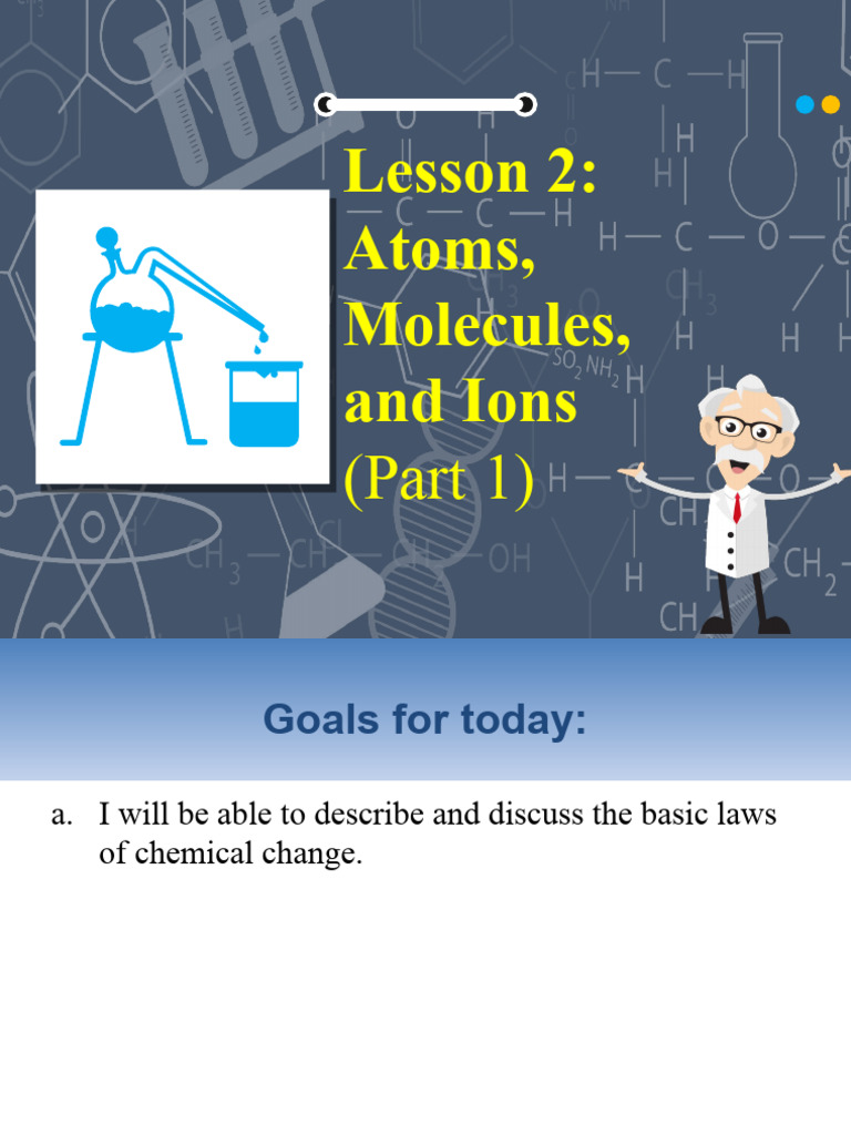 Atoms, Molecules, and Ions Part 1 | PDF | Chemistry | Atoms