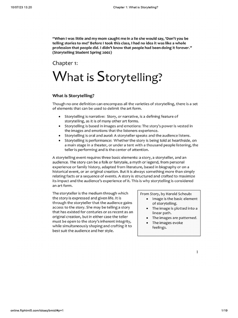 Storytelling Basics for Beginners | PDF