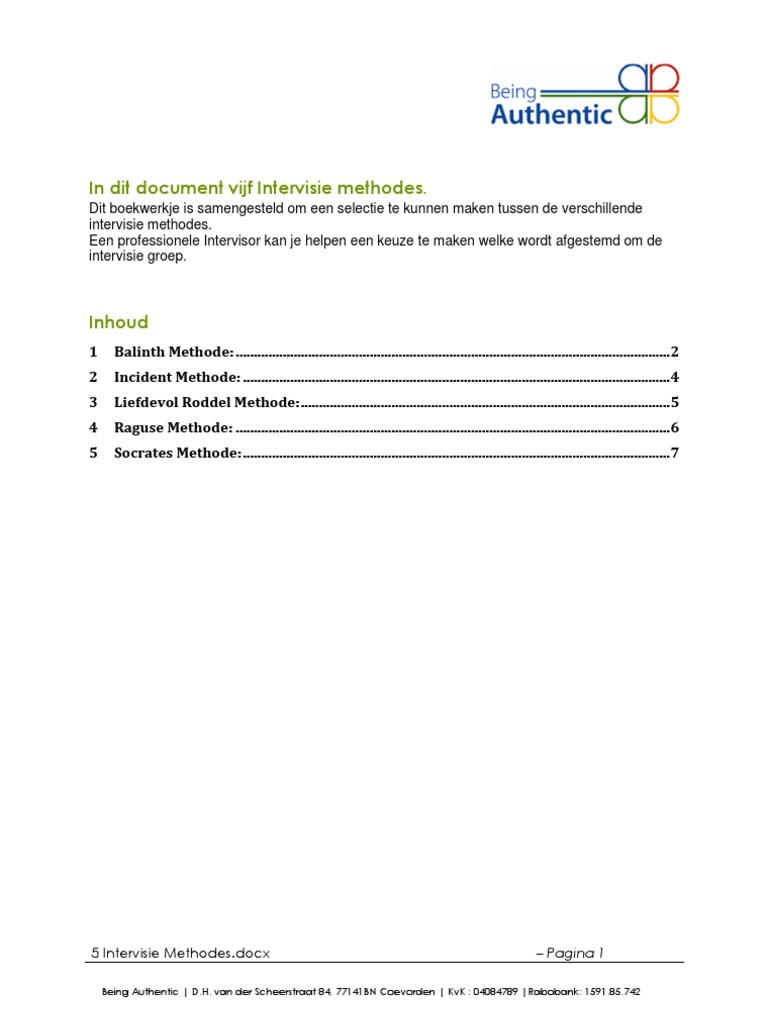 5 Intervisie Methodes | PDF