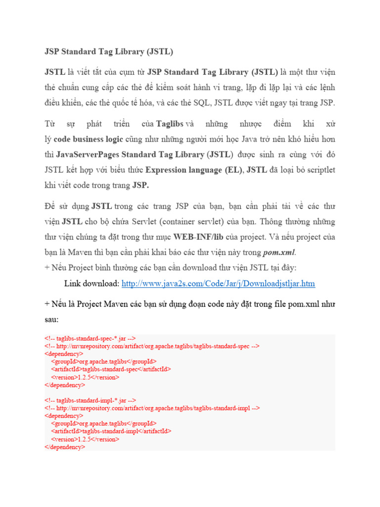 JSTL Hư Ngdan | PDF