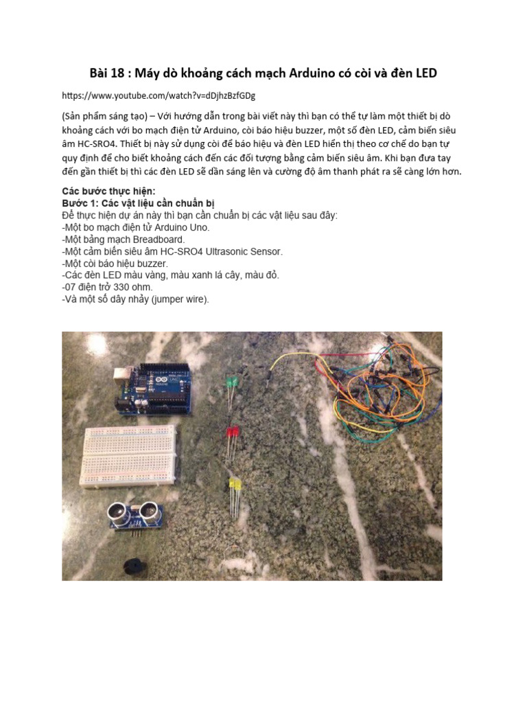 Hc Sro4 Ultrasonic Sensor Pdf 